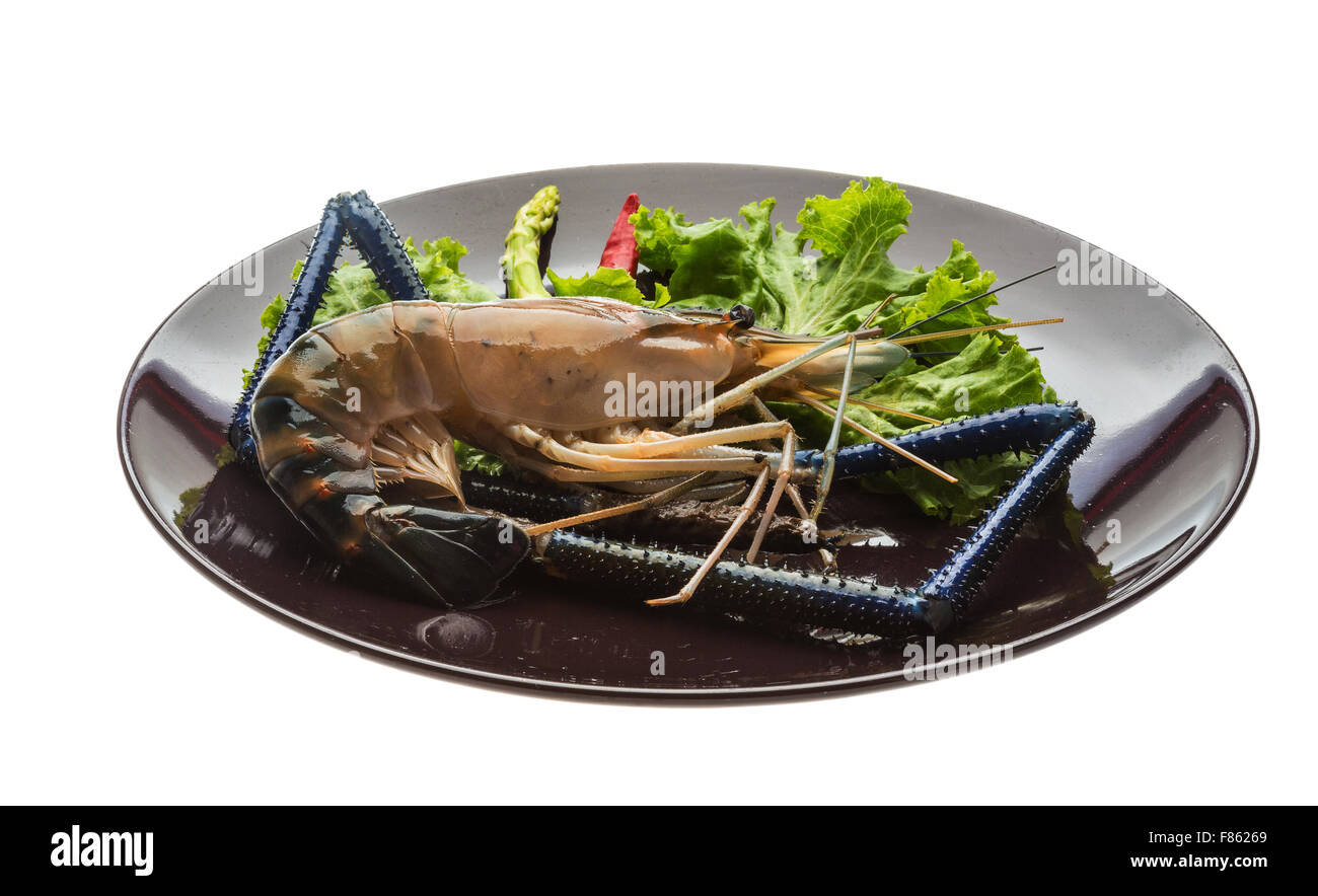 Big Freshwater prawn ready for cooking Stock Photo - Alamy