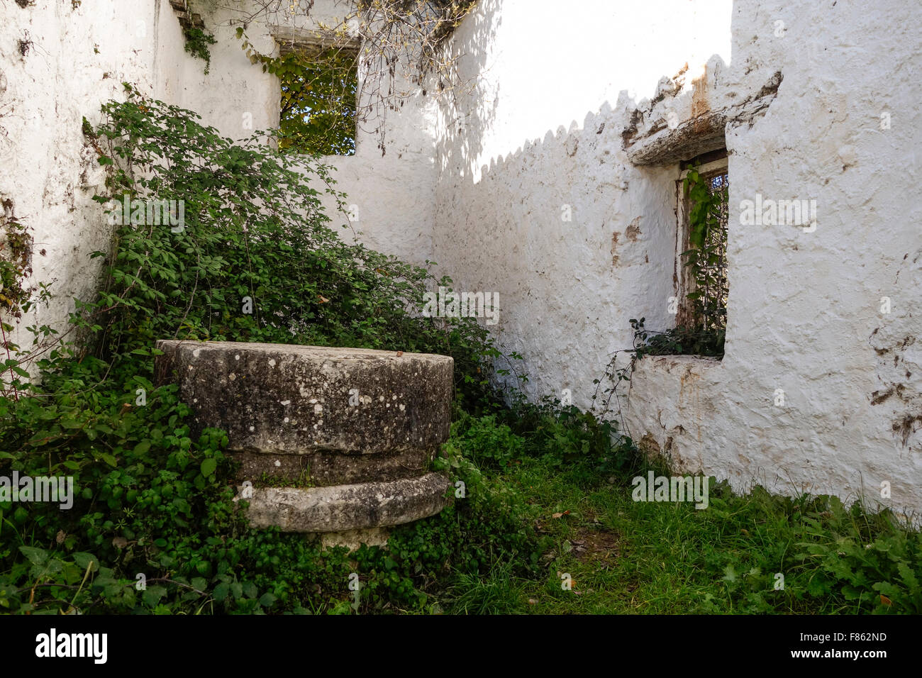 Remains of millstone at Cortijo de la Fuensanta, an old construction ...