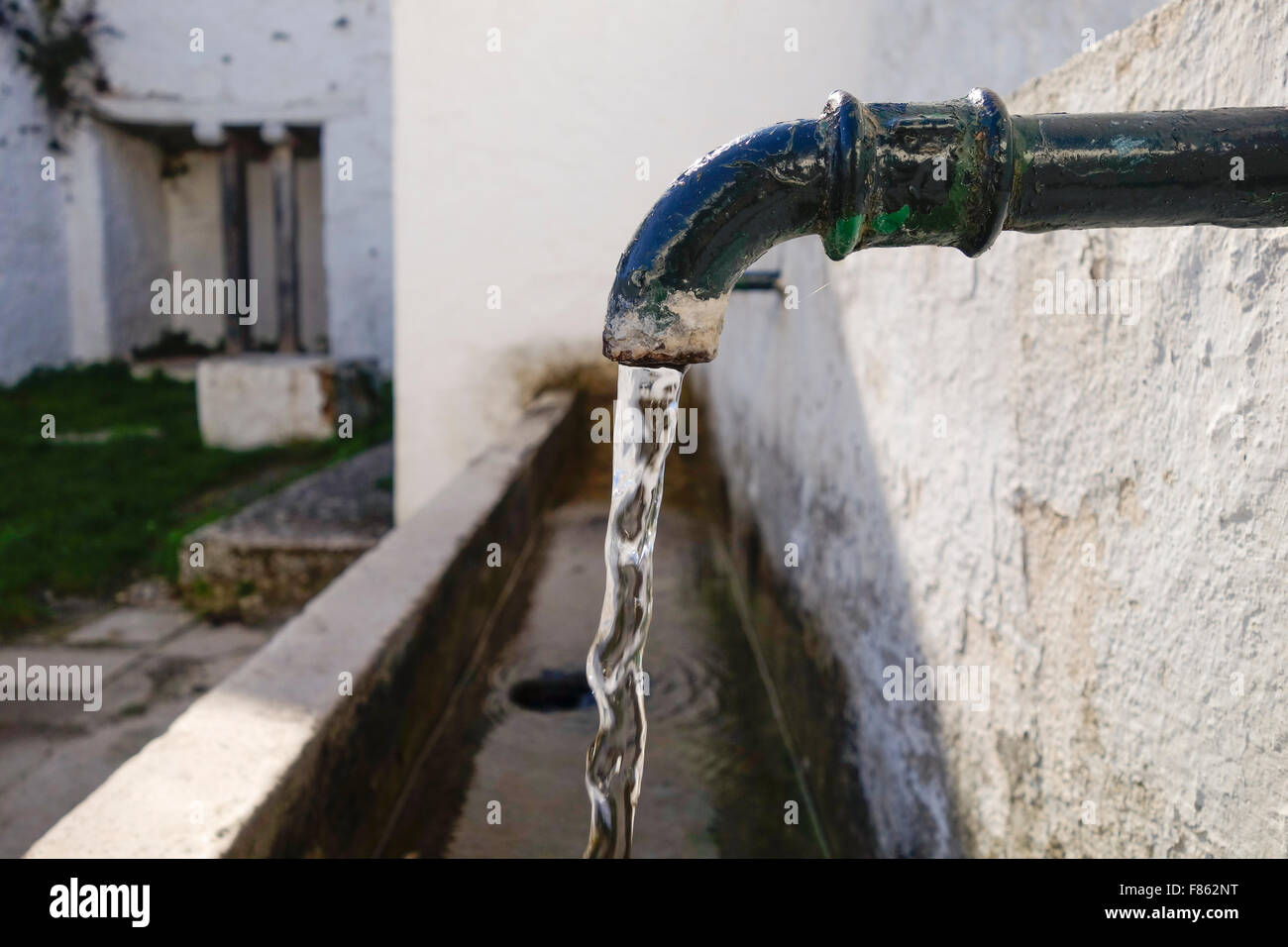 Ancient water faucets at Cortijo de la Fuensanta, an old construction ...