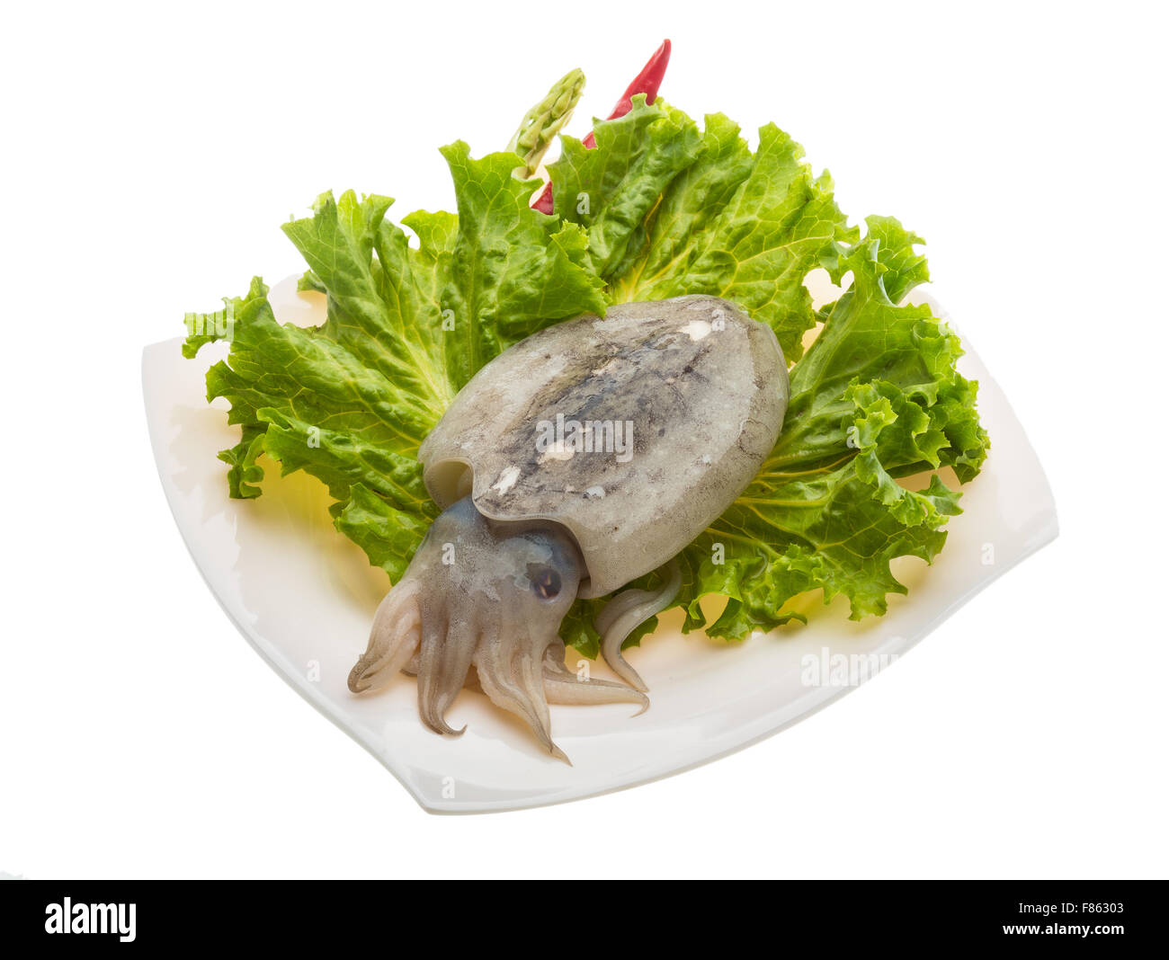 Raw cuttlefish ready for cooking Stock Photo - Alamy