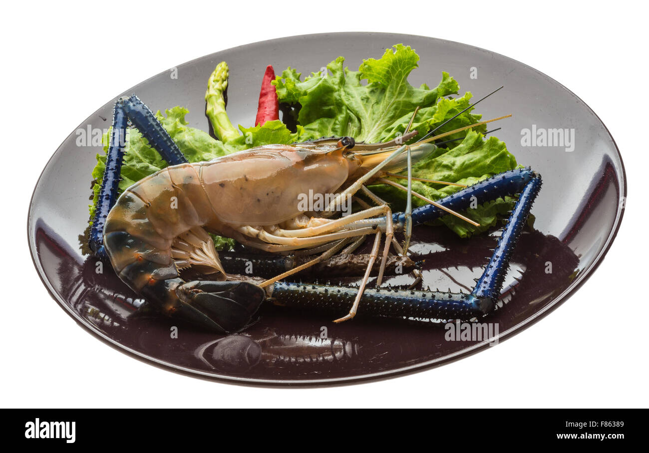 Big Freshwater prawn ready for cooking Stock Photo - Alamy