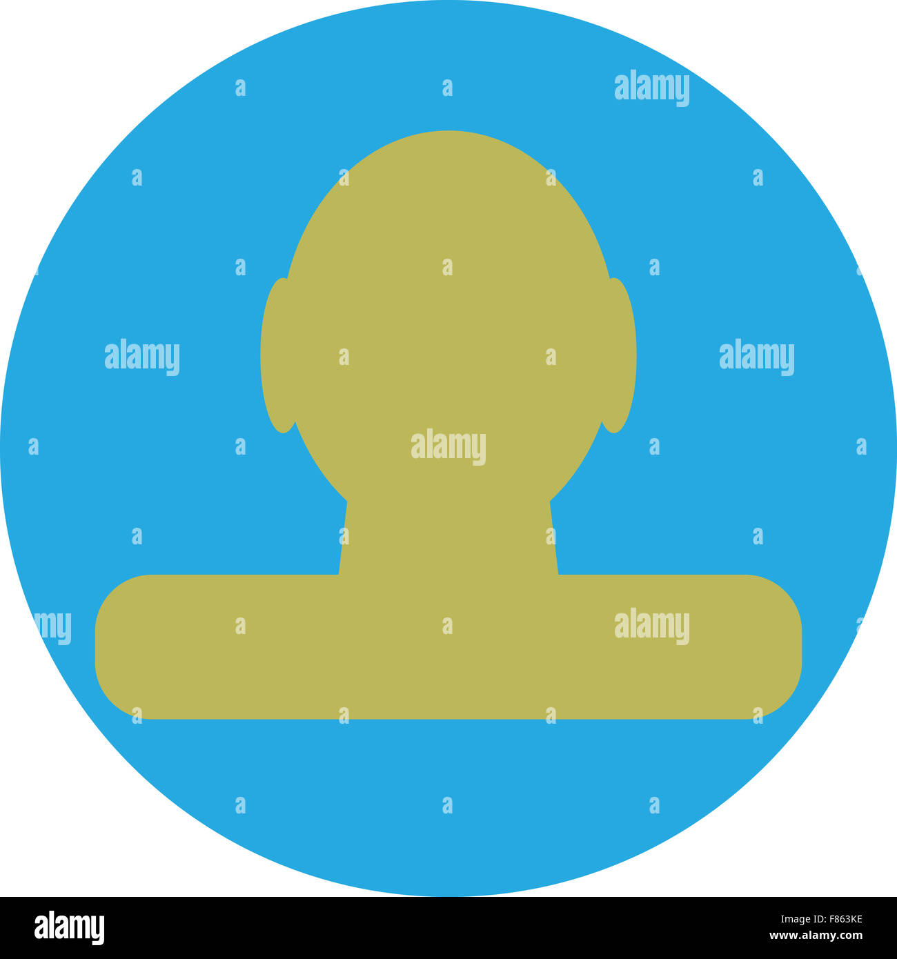 Icon profile design flat. Avatar human, social head, illustration ...