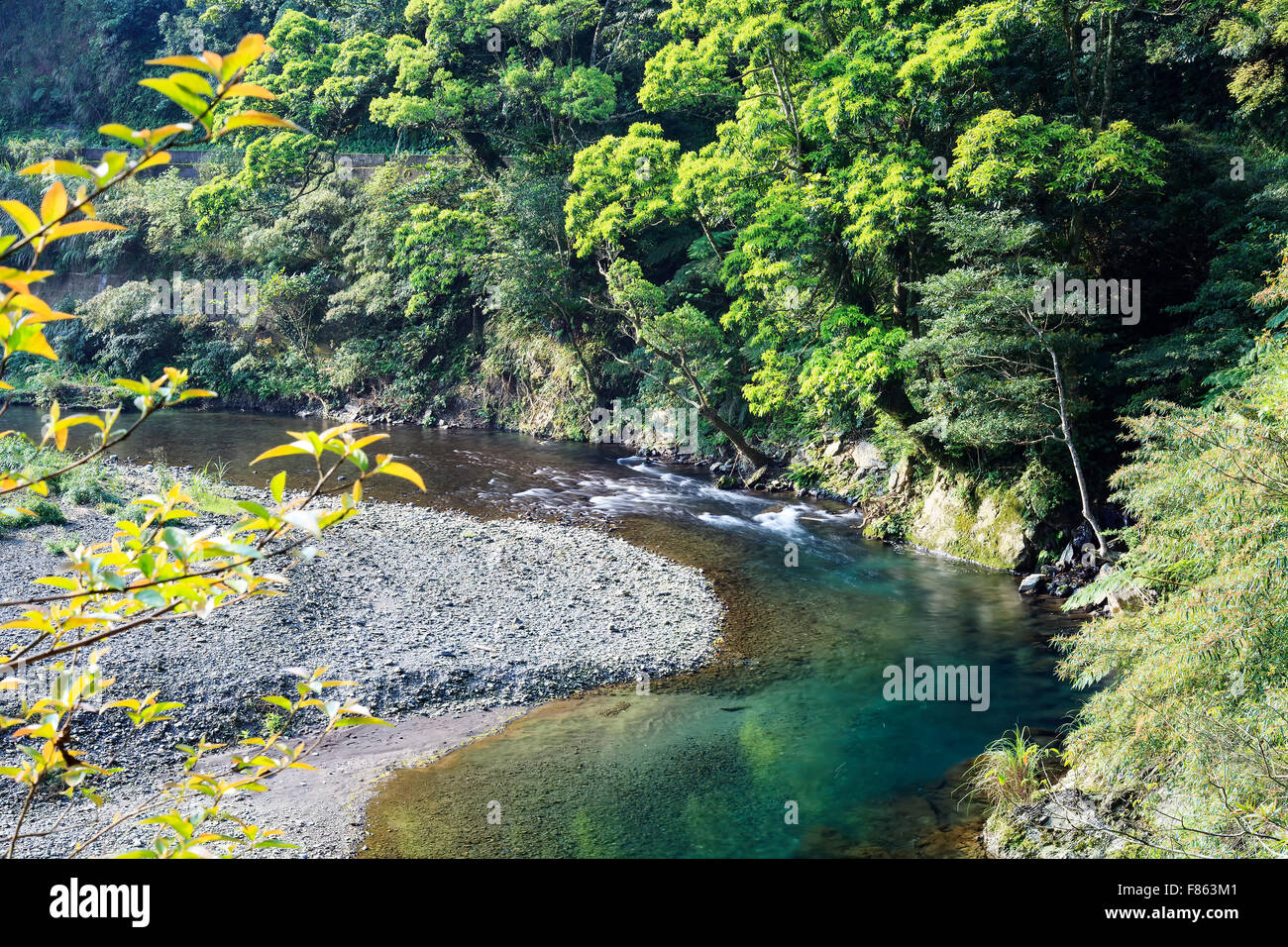 The beautiful river on north of Taiwan barrel river Stock Photo - Alamy