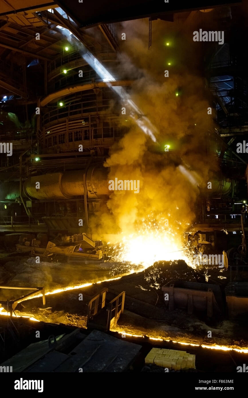 Process of manufacturing metal Stock Photo - Alamy