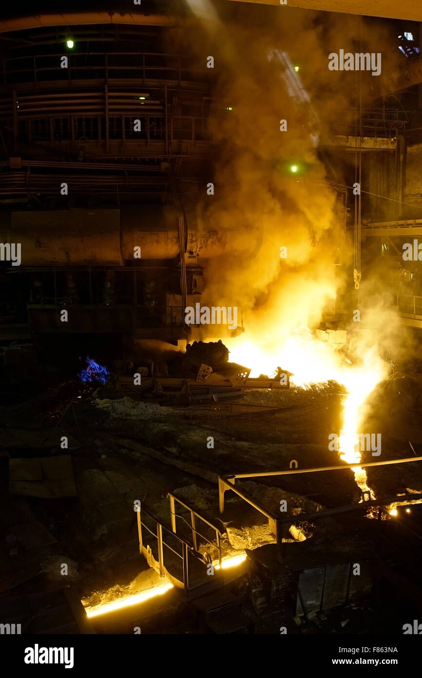 Process of manufacturing metal Stock Photo - Alamy