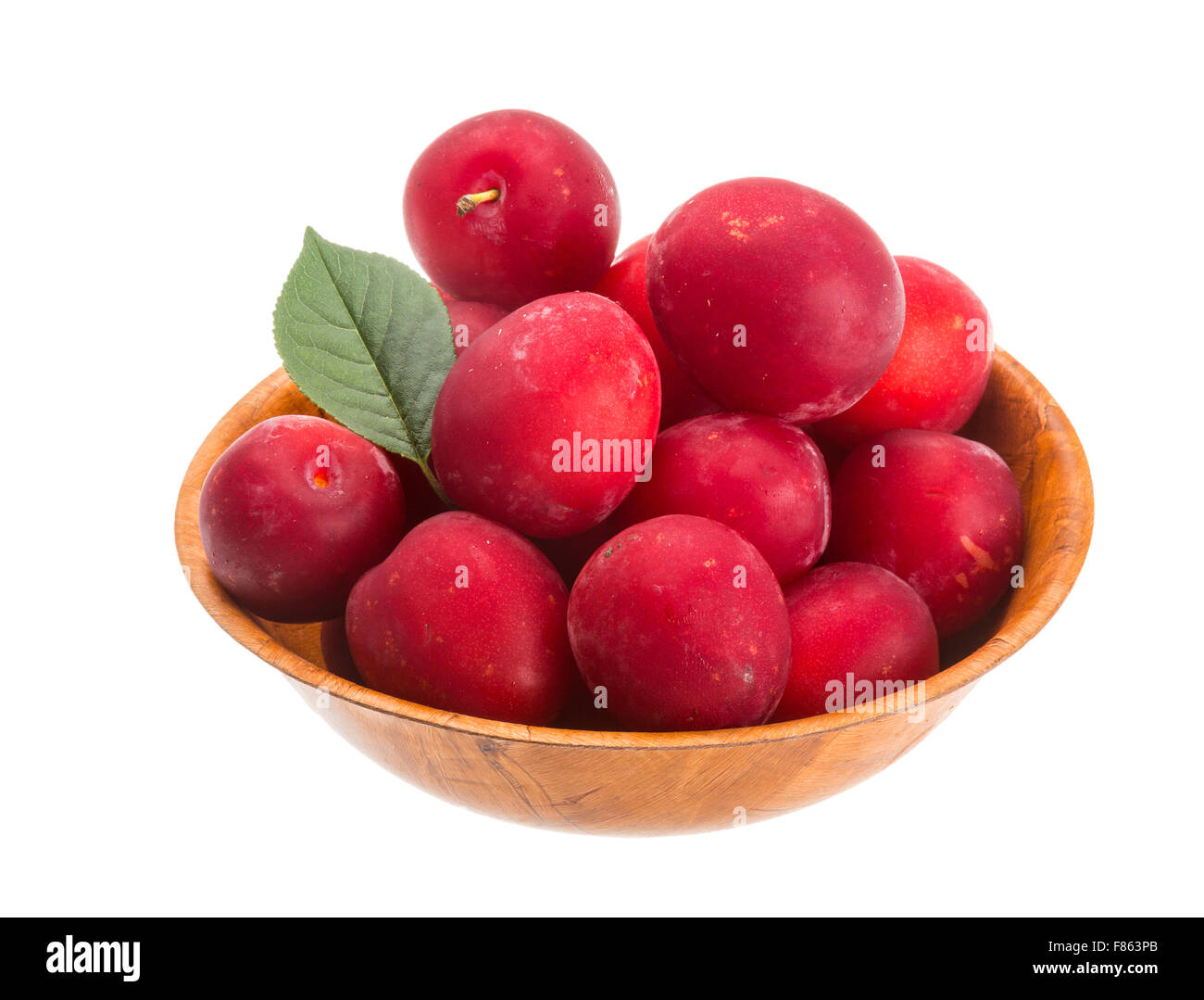 Damson plum isolated on white background Stock Photo - Alamy