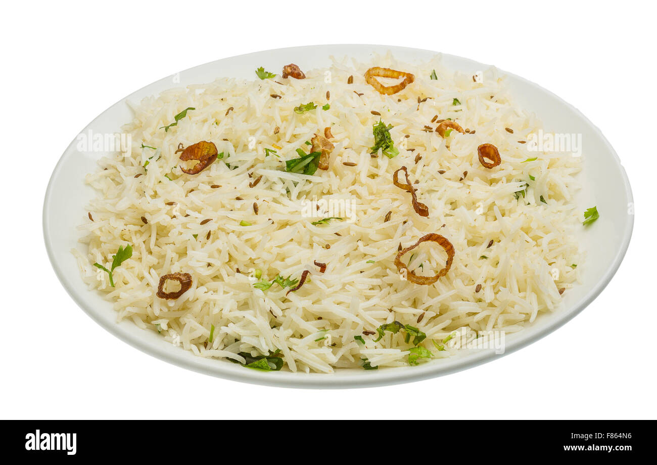 Cumin rice - indian famous rice Stock Photo - Alamy