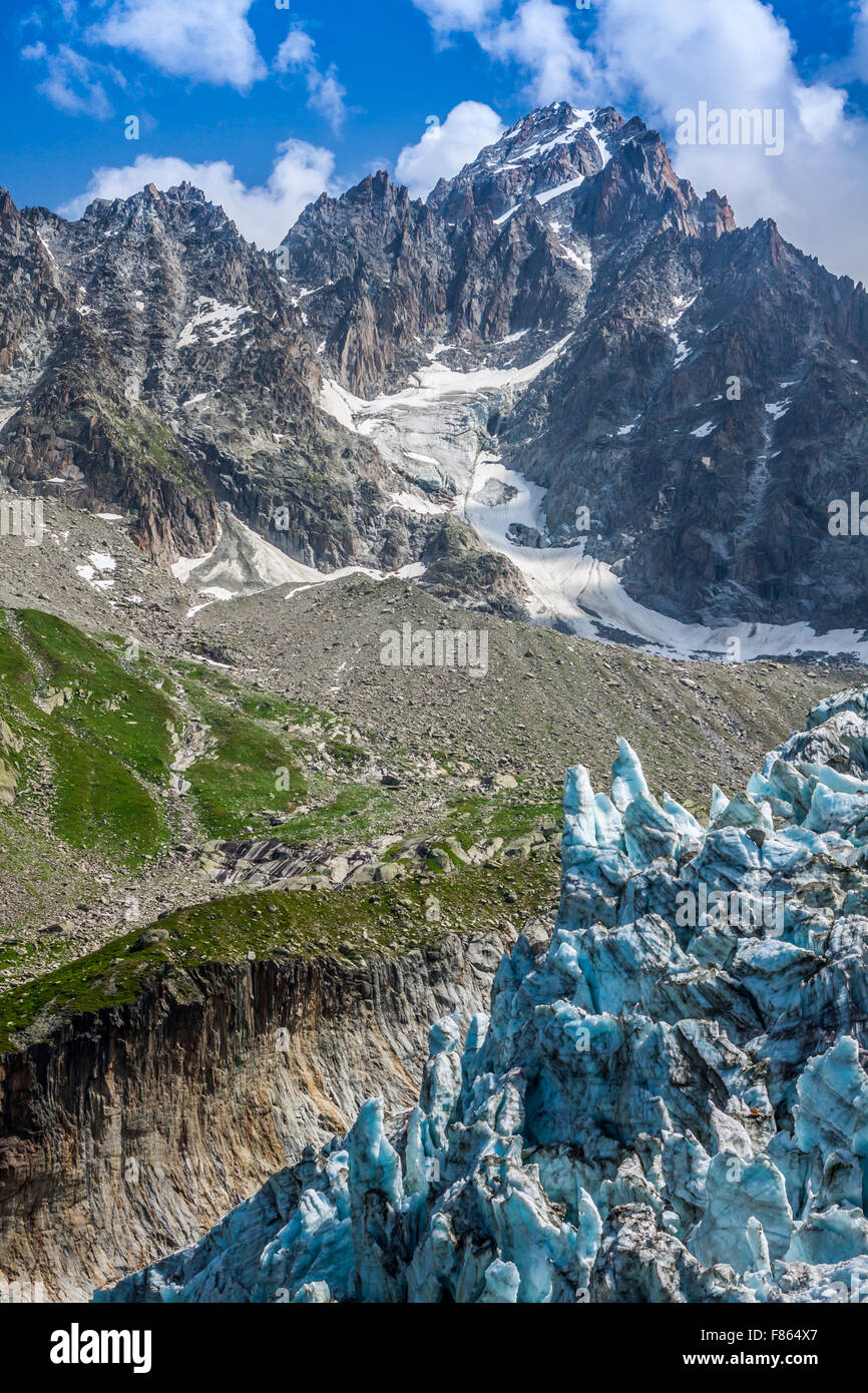 Argentiere Glacier in Chamonix Alps, Mont Blanc Massif, France Stock Photo - Alamy