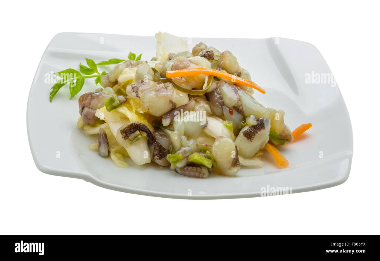 Raw octopus salad - japan tradition food Stock Photo - Alamy