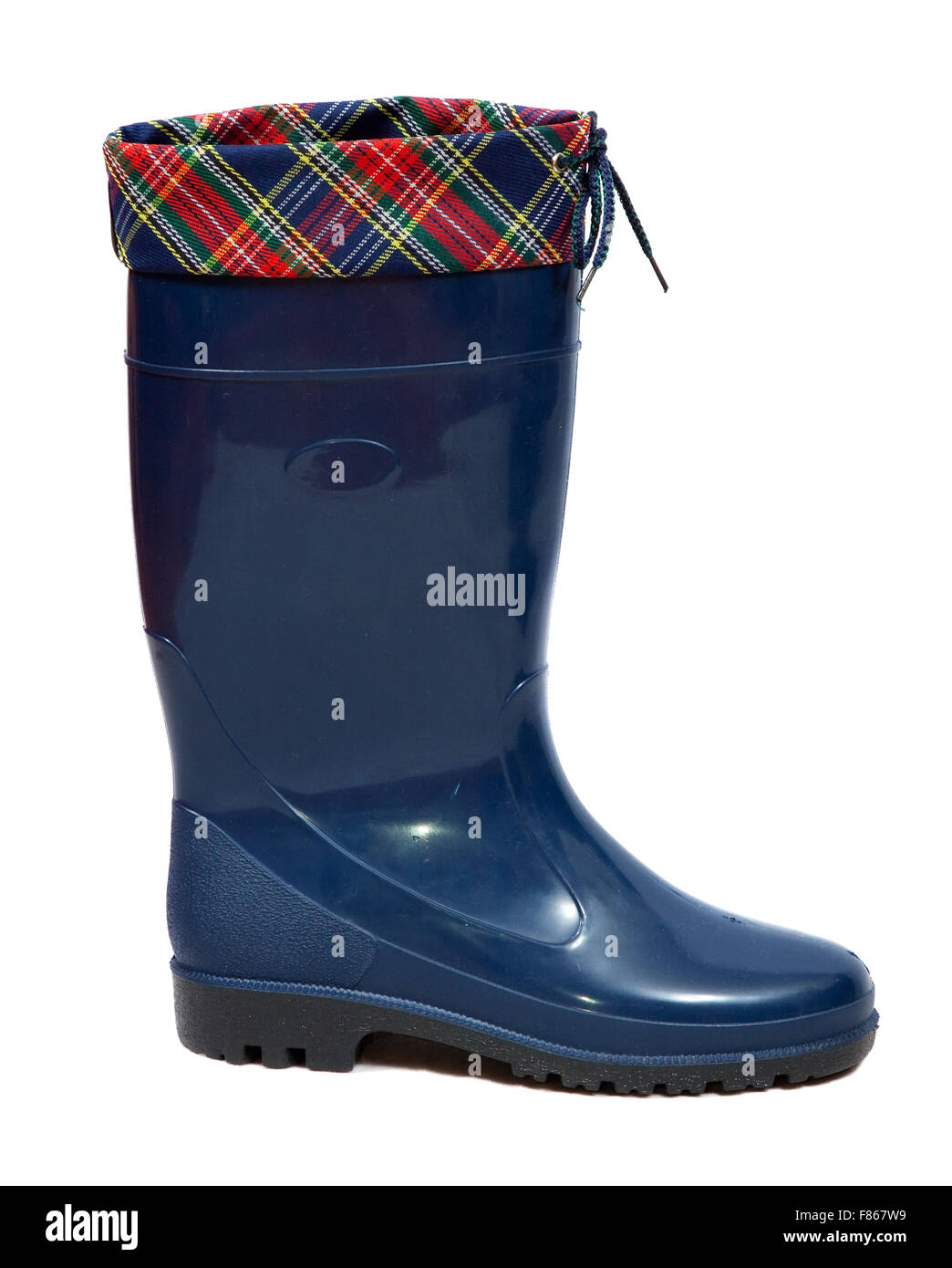 waterproof wellington boot. Isolated on white background Stock Photo ...