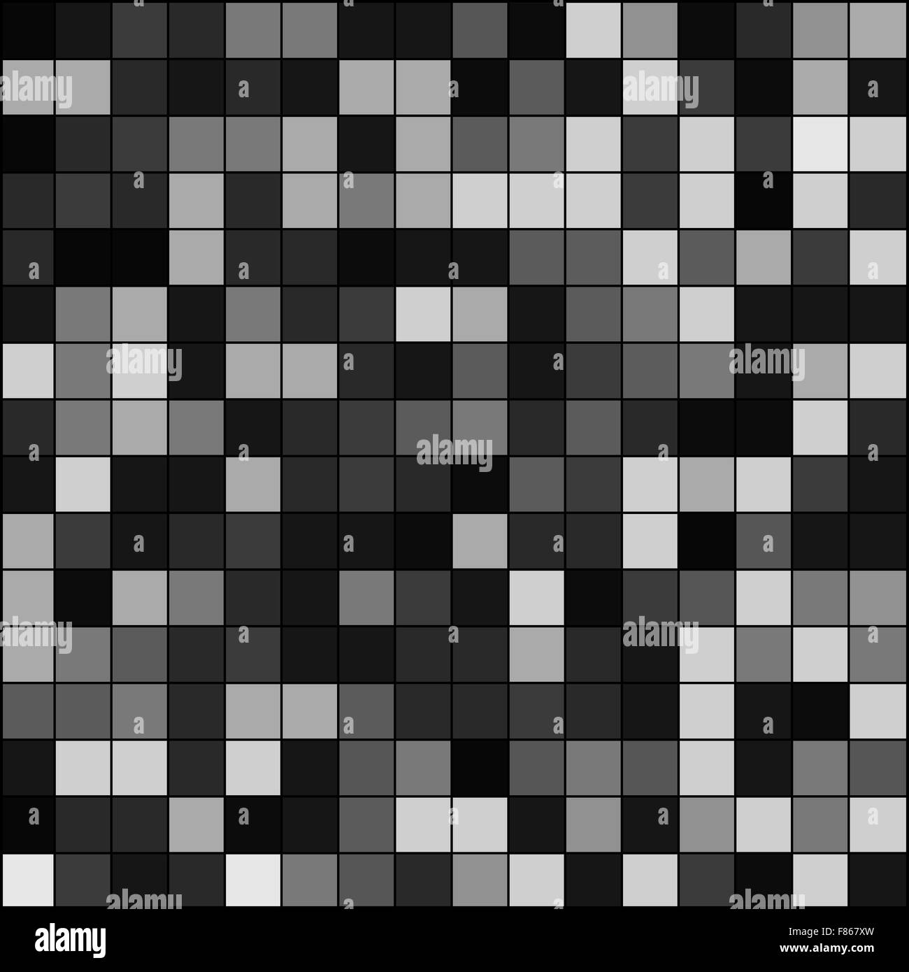Abstract black and white mosaic background Stock Photo - Alamy