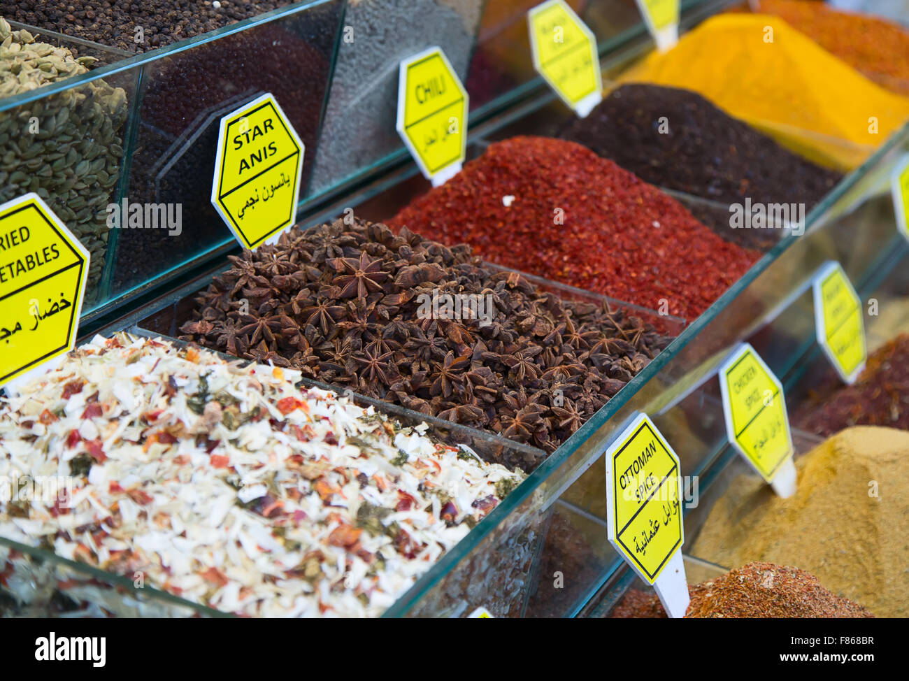 Turkey, Istanbul, Spice Bazaar, turkish spices for sale Stock Photo - Alamy