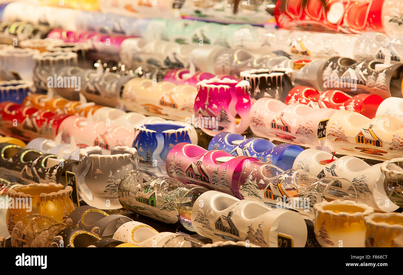 Colorful Christmas market in Strasbourg, Alsace, France Stock Photo - Alamy