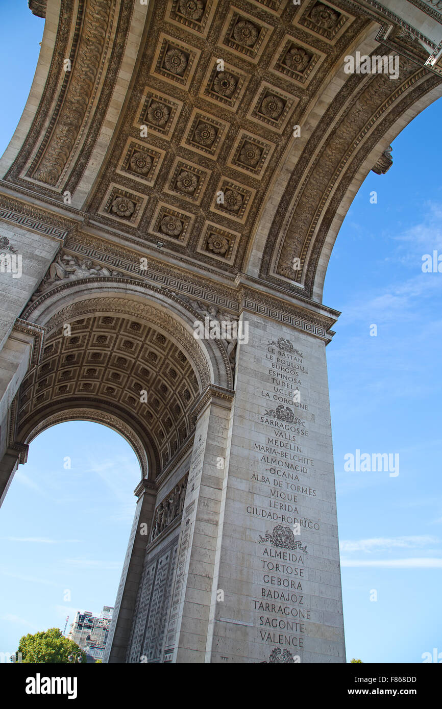 Famous Arc de Triomphe, Paris, France Stock Photo - Alamy