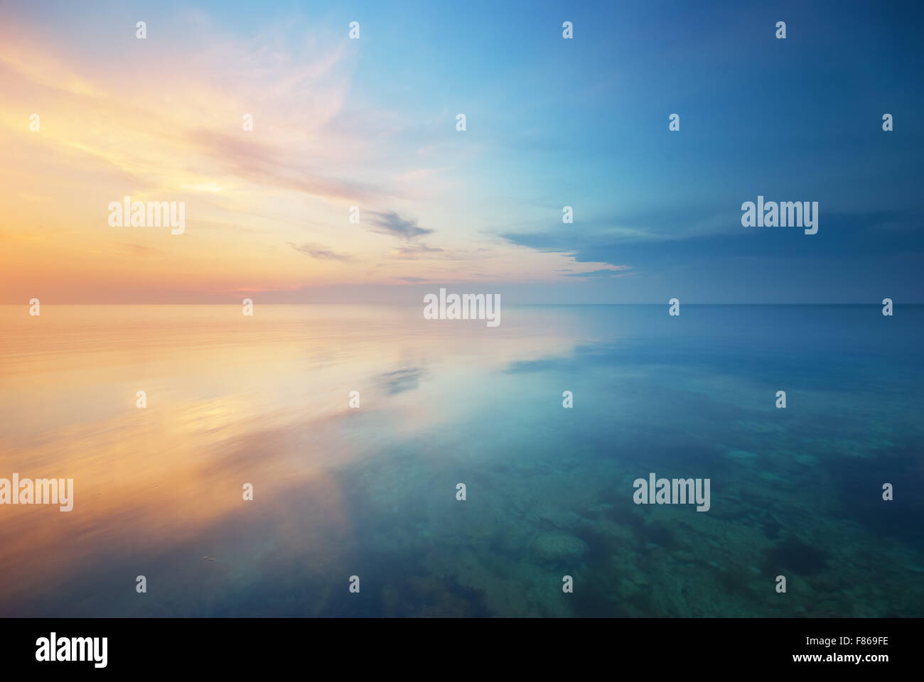Beautiful seascape. Composition of nature Stock Photo - Alamy