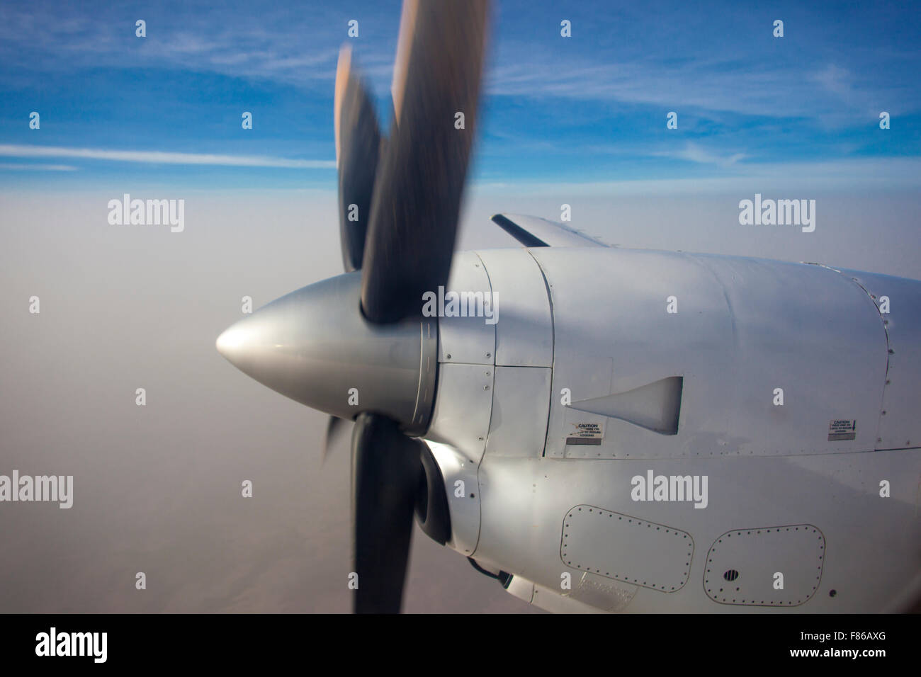 An image of a propeller airplane engine Stock Photo - Alamy