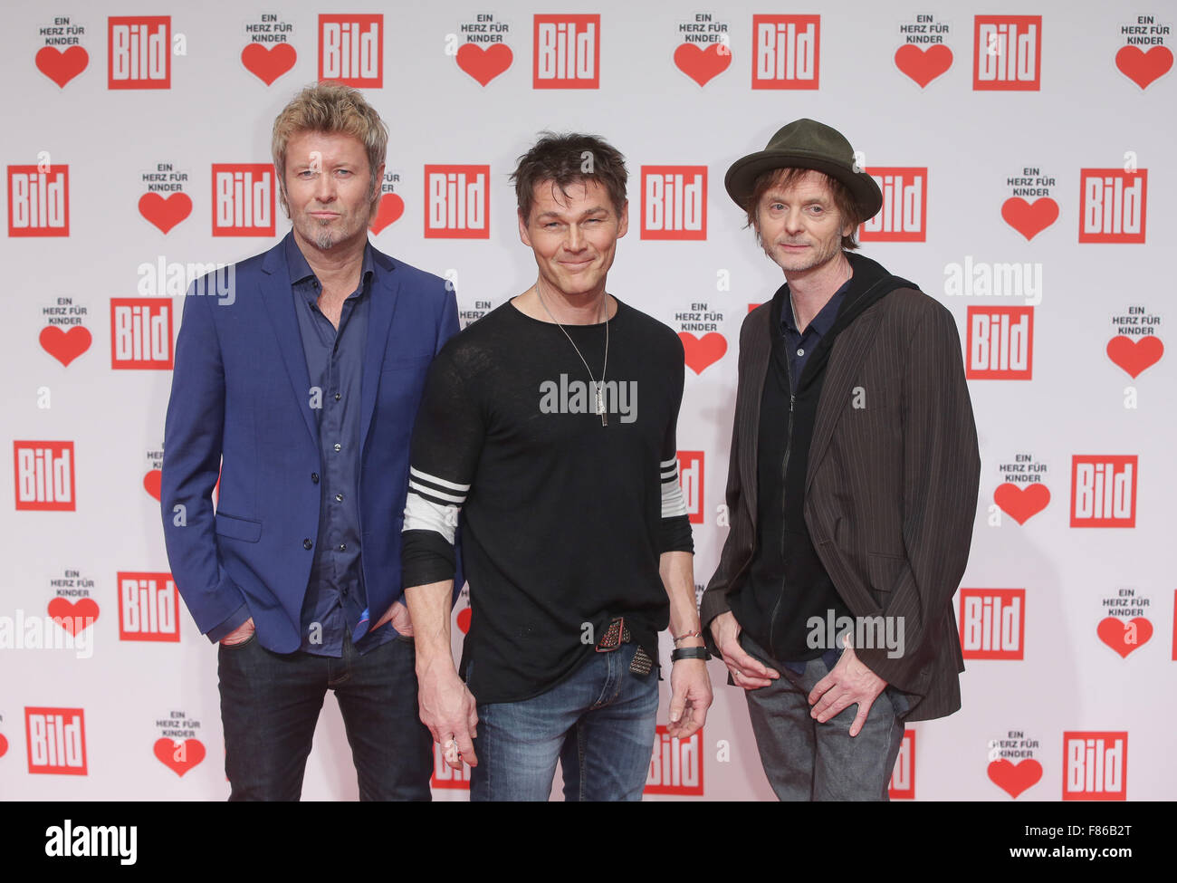 The members of the NOrwegian pop band a-ha, Morten Harket (M), Magne ...