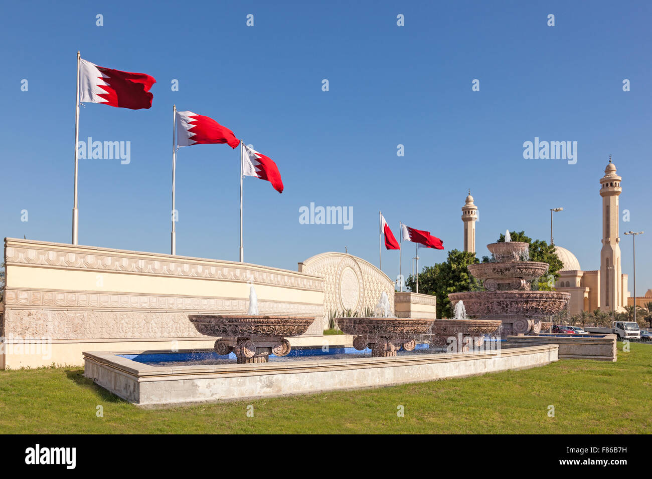 Bahrain flags hi-res stock photography and images - Alamy