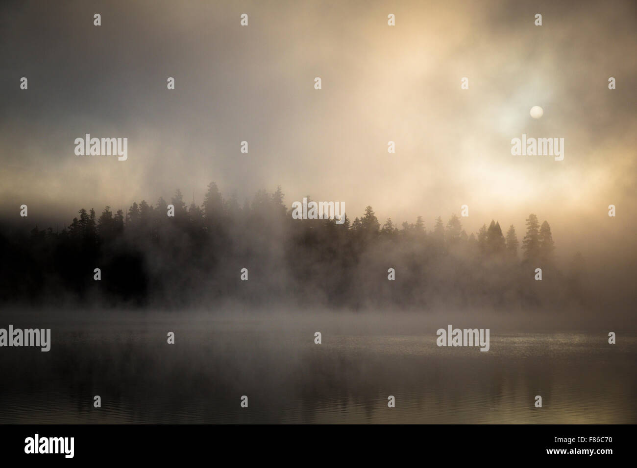 Sunrise over a Lake, Dutch lake, Clearwater, British Columbia, Canada ...