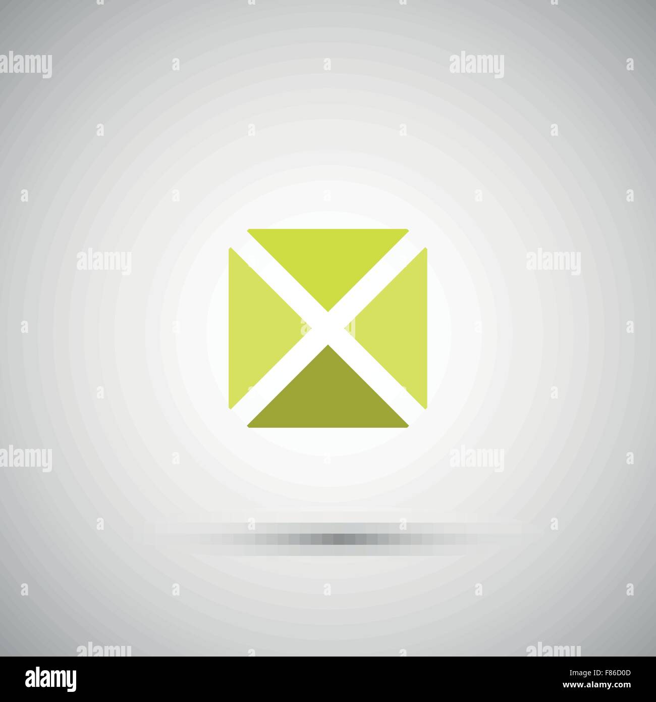 abstract green triangle on a white background Stock Vector Image & Art ...