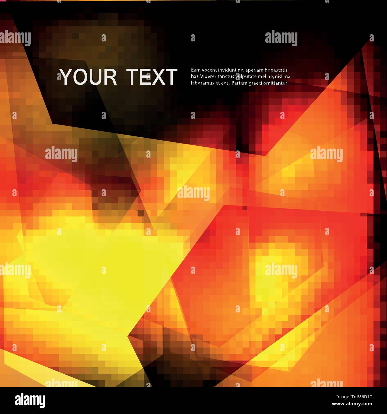 abstract orange color on a dark background Stock Vector Image & Art - Alamy