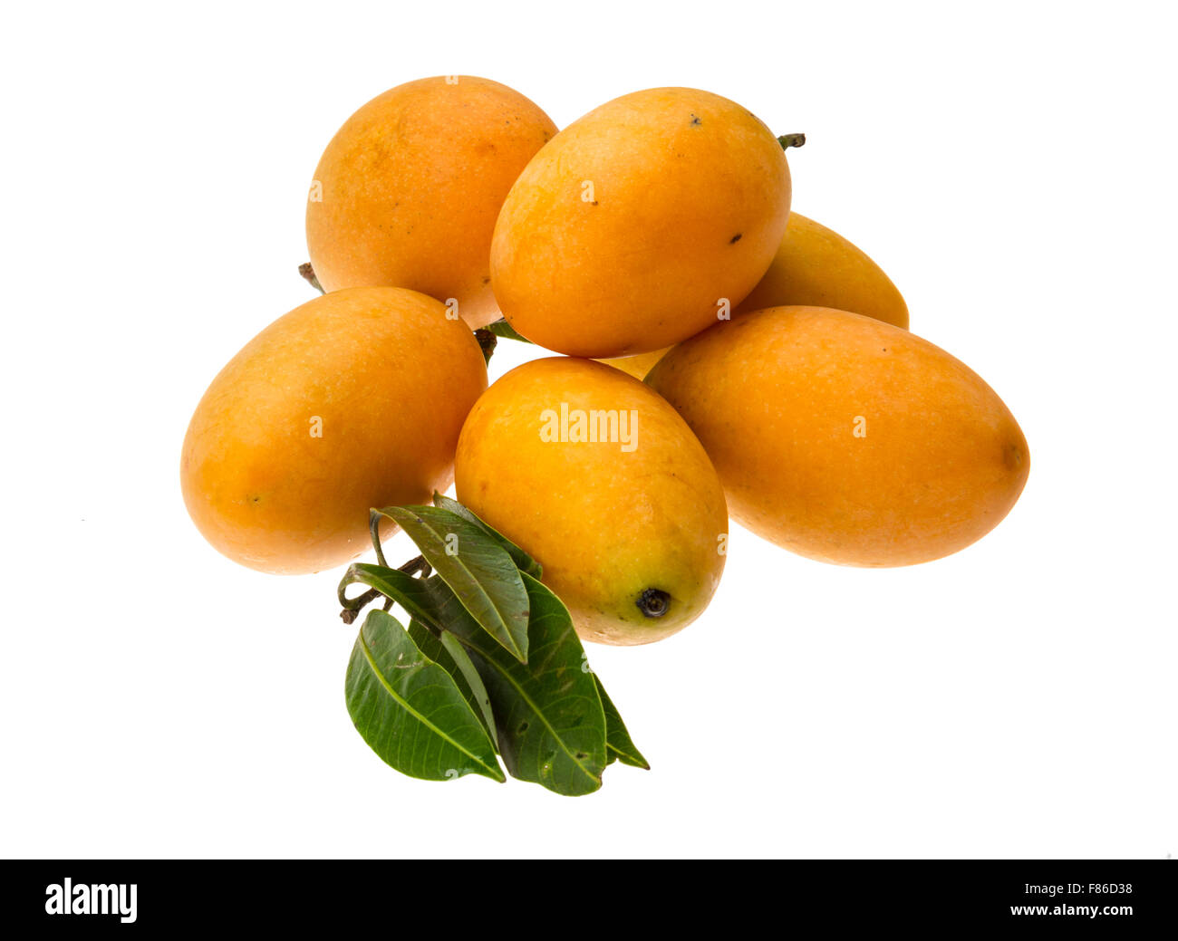 Bouea macrophylla heap isolated on white Stock Photo - Alamy