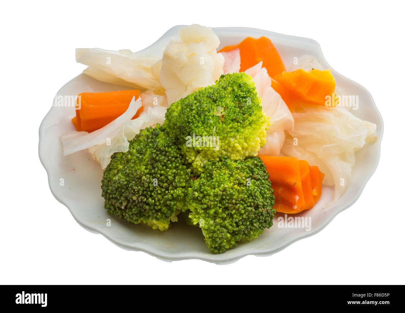 Boiled cabbage and broccoli salad Stock Photo - Alamy