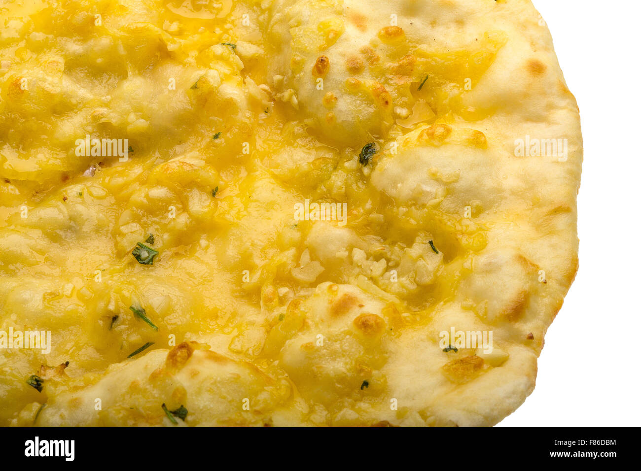 Naan with cheese and garlic - Indian bread Stock Photo - Alamy