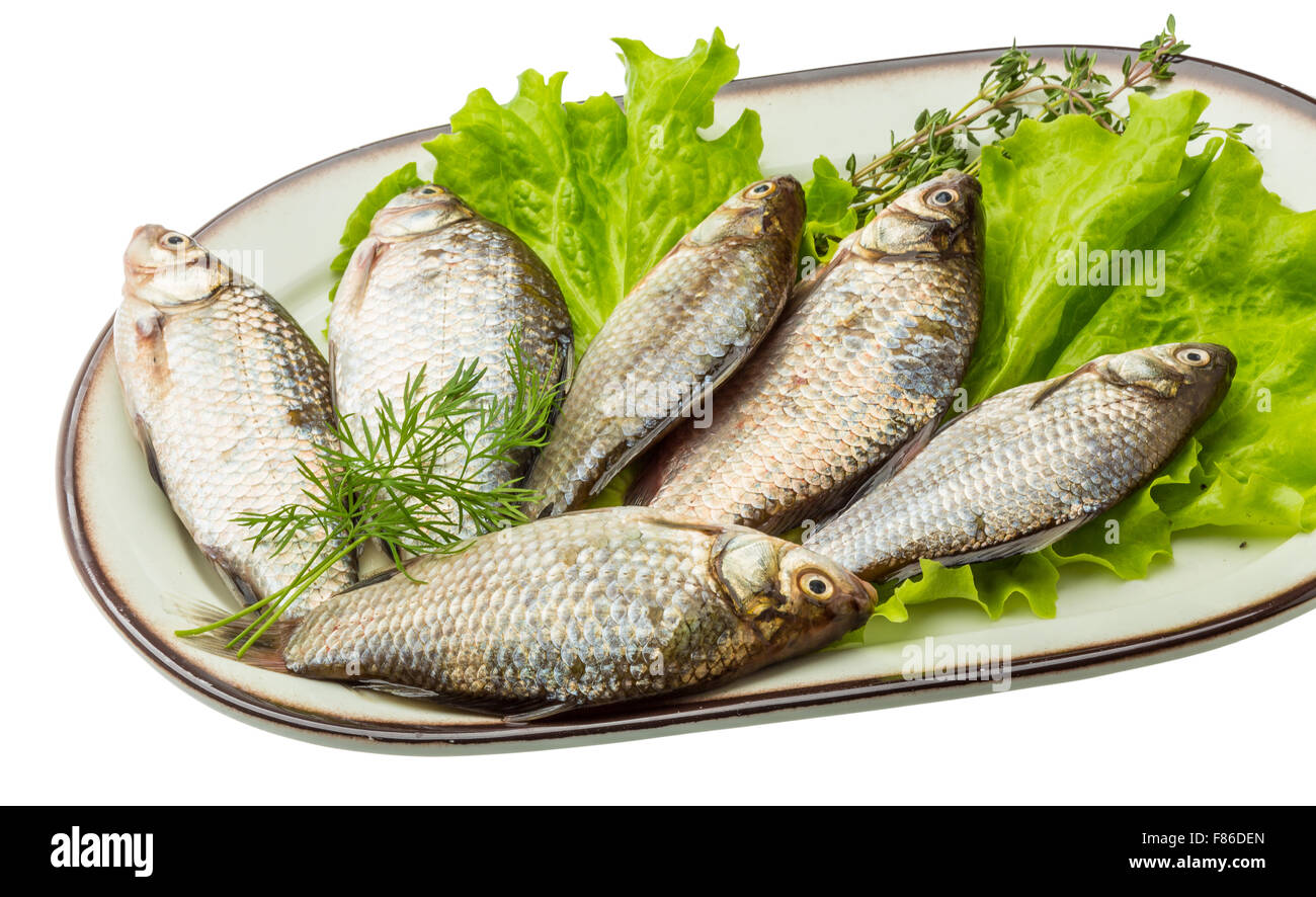 Raw Crucian fish - ready for cooking Stock Photo - Alamy