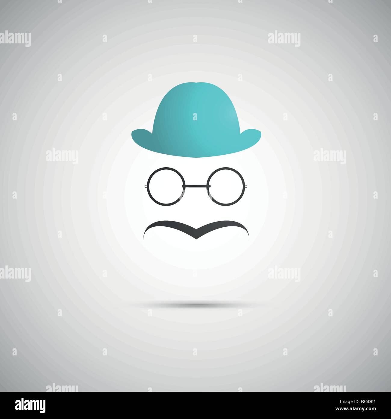 Blue abstract shape on Stock Vector Images - Alamy