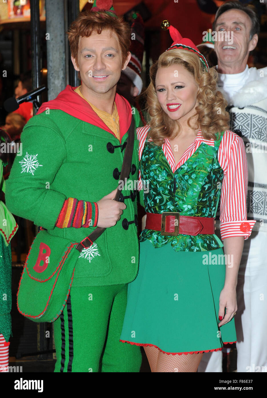 Elf the musical cast attend children's toy store to unveil their ...
