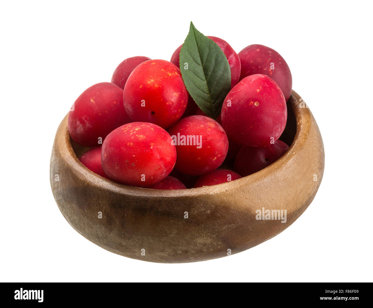 Damson plum isolated on white background Stock Photo - Alamy