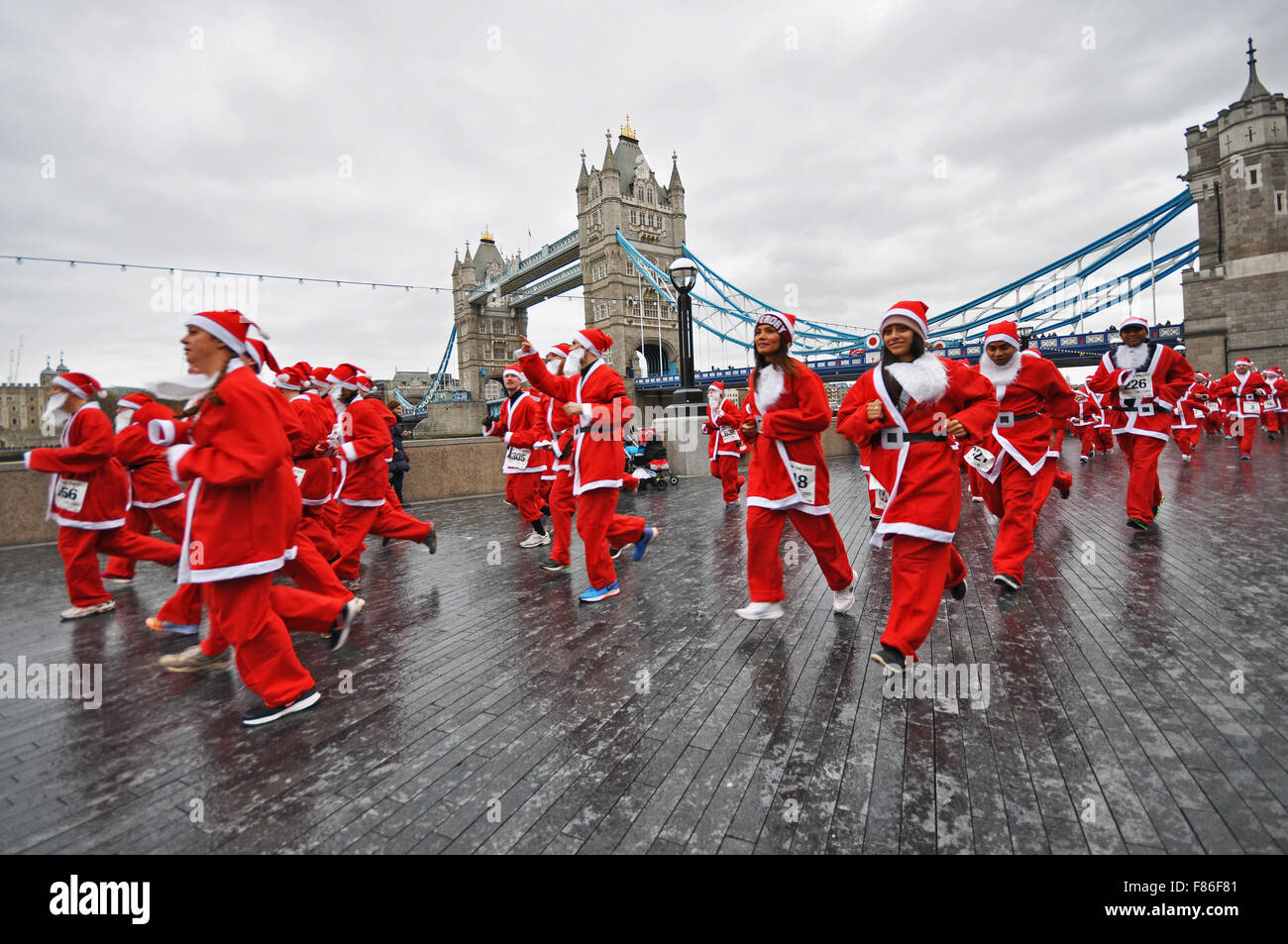 Santa in the City is one of London's newest Christmas Santa Runs with ...