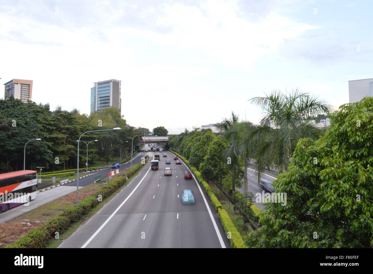 AYE expressway singapore the biggest highway Stock Photo - Alamy