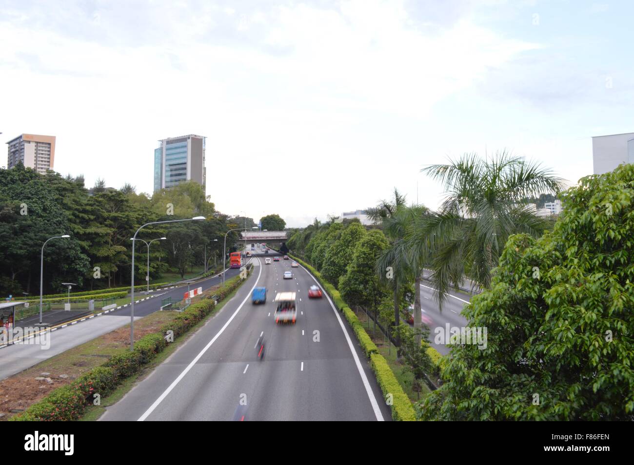 AYE expressway singapore the biggest highway Stock Photo - Alamy