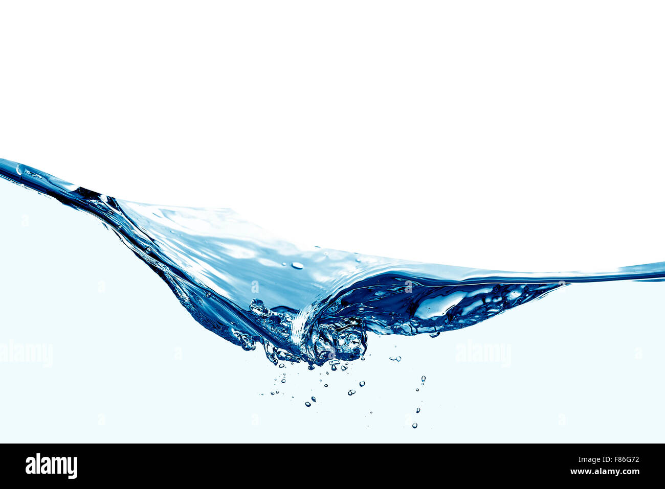 Water splash isolated on white Stock Photo - Alamy