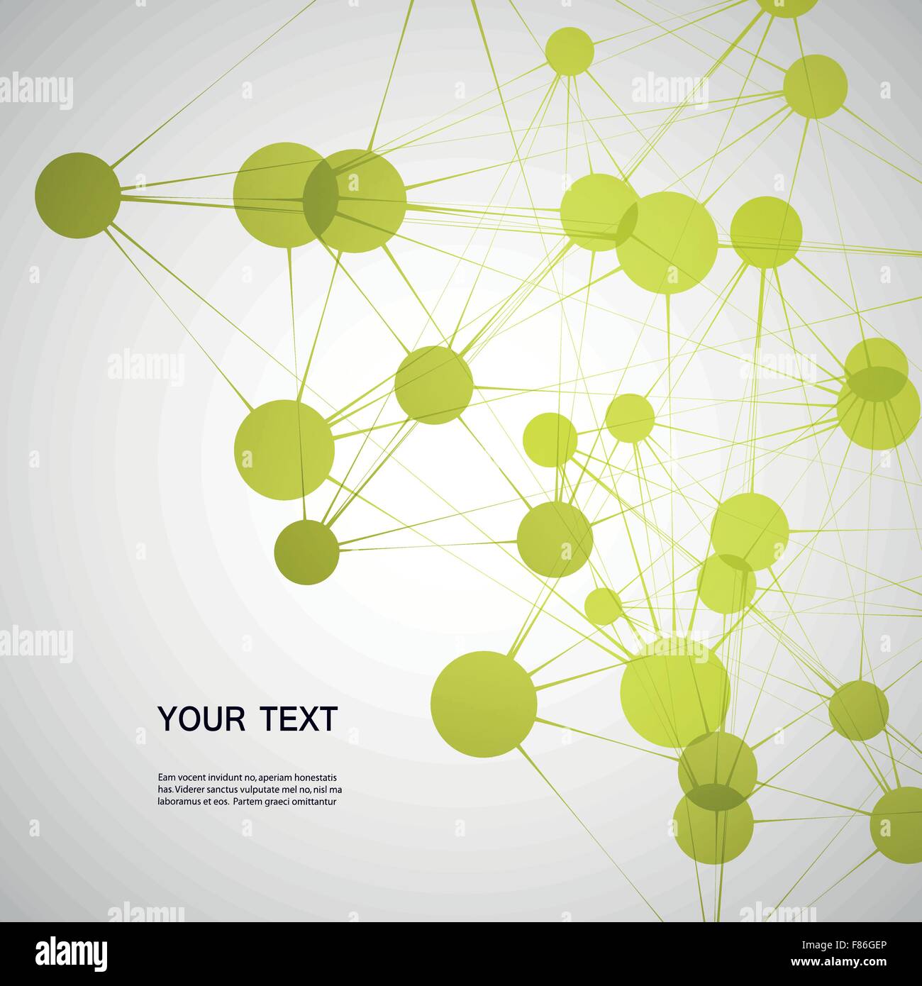 green abstract molecule on a white background Stock Vector Image & Art ...