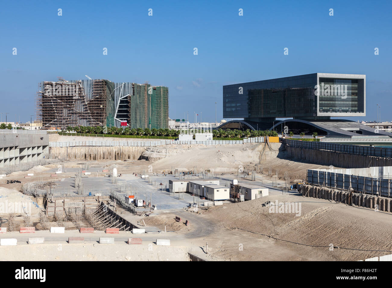 Construction site in the Marina Bay, City of Manama, Bahrain Stock ...