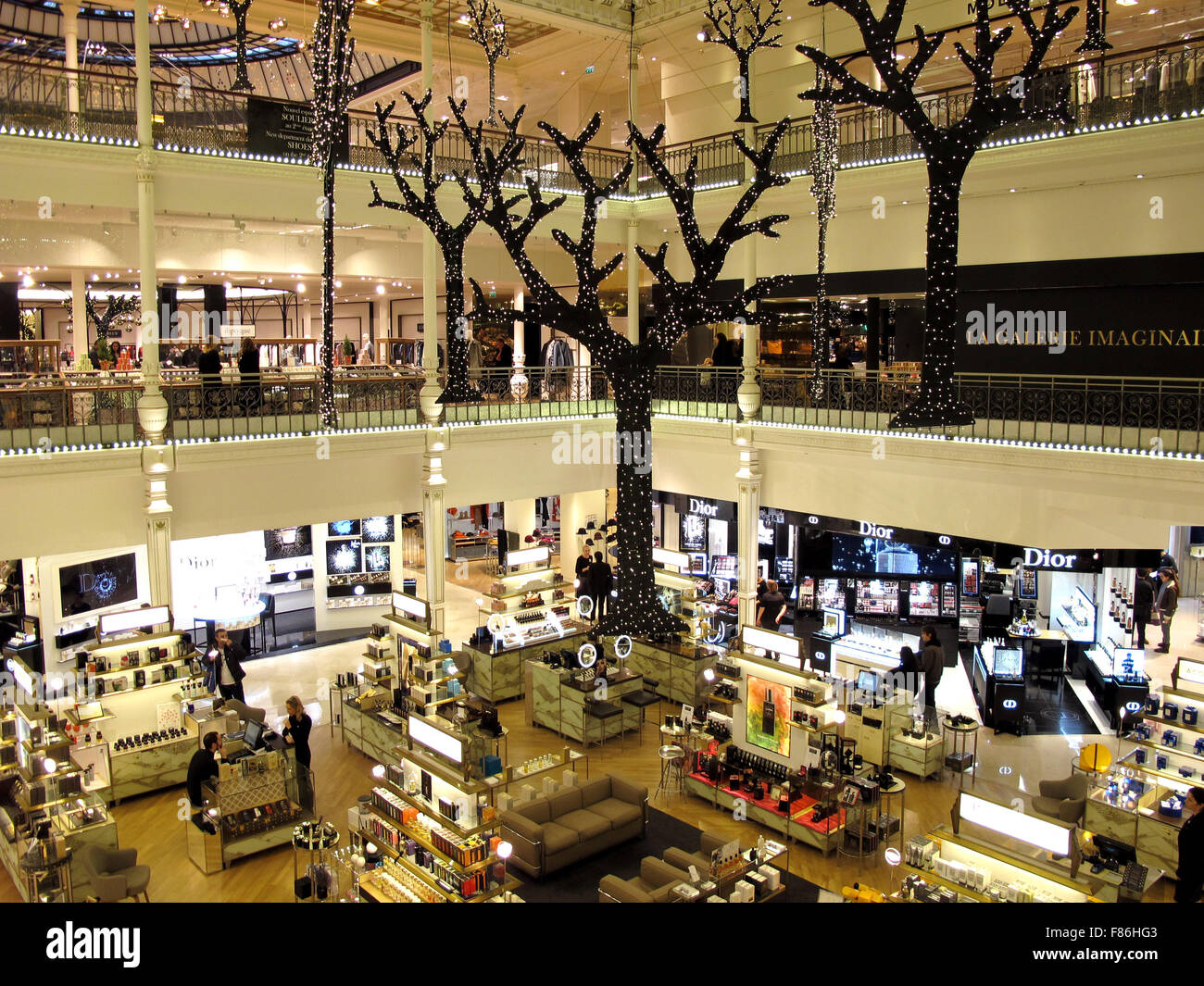 Le Bon Marche Department store, Christmas decoration, Paris, France ...