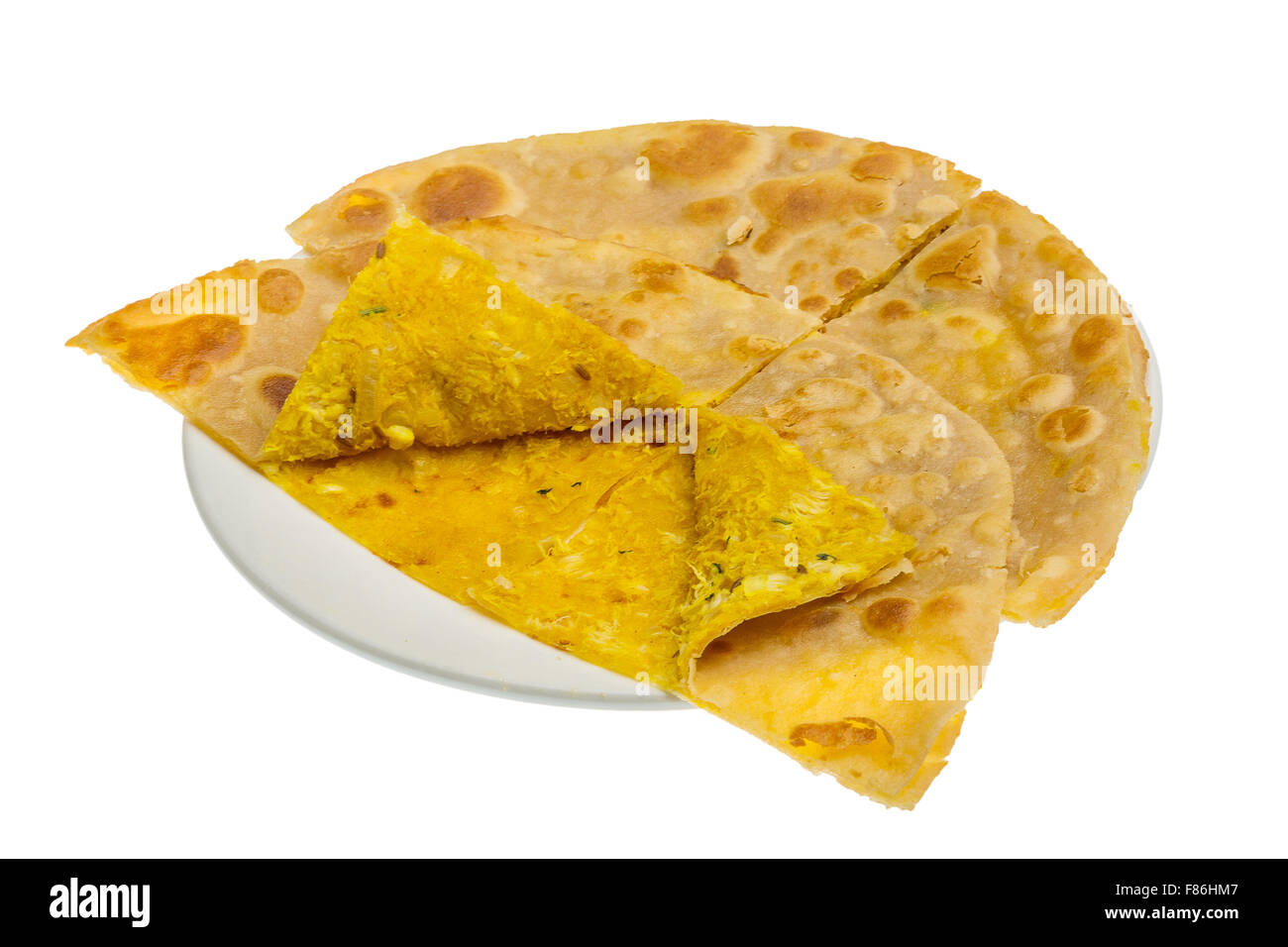 Chicken Paratha - indian traditional cuisine Stock Photo - Alamy