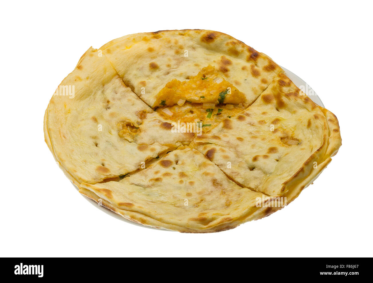 Alu Naan - traditional indian bread Stock Photo - Alamy