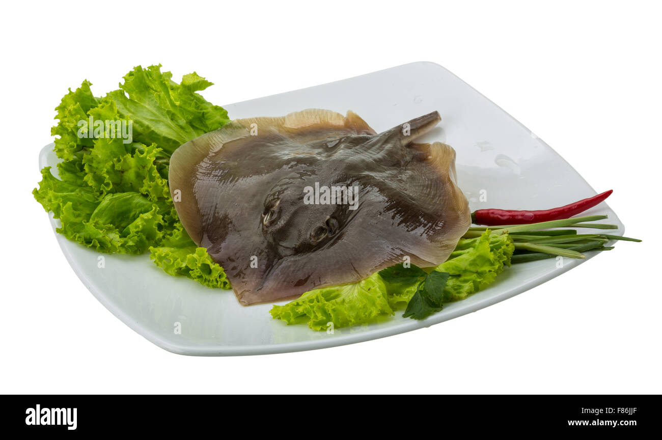 Raw Batoidea ready for cooking Stock Photo - Alamy