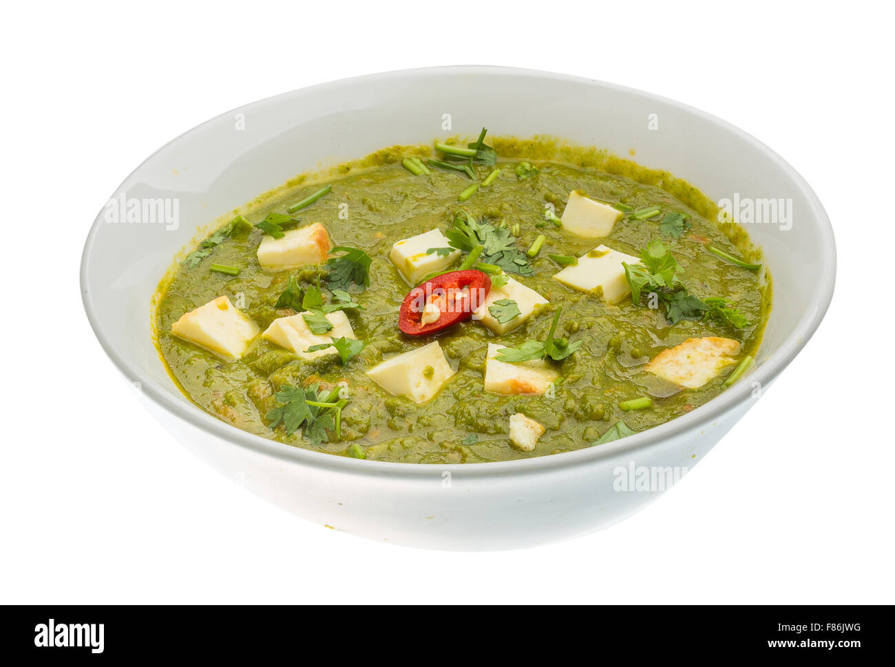 Sag Paneer - traditional Indian food Stock Photo - Alamy