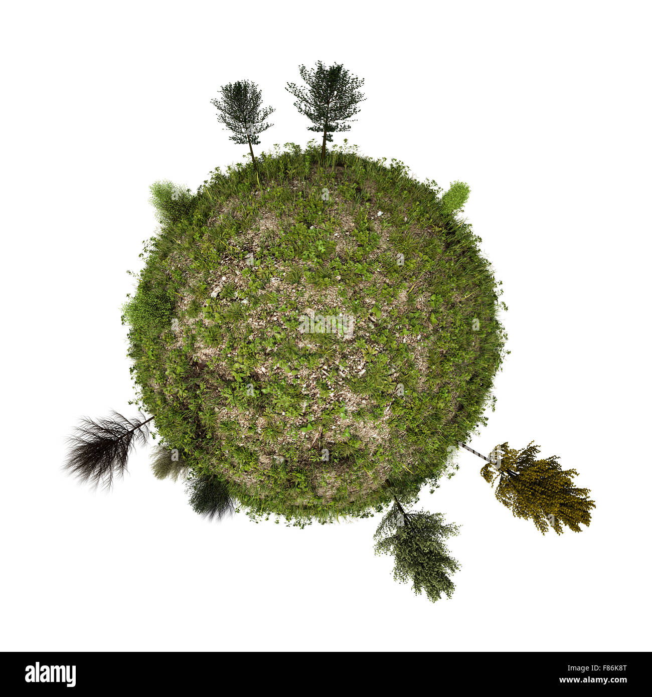 green planet isolated on white background Stock Photo - Alamy