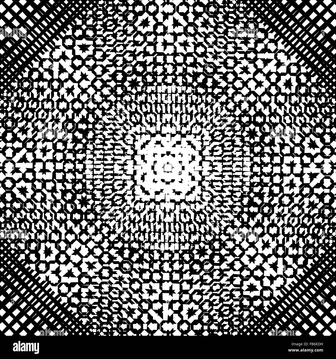 Abstract black and white mosaic background Stock Photo - Alamy