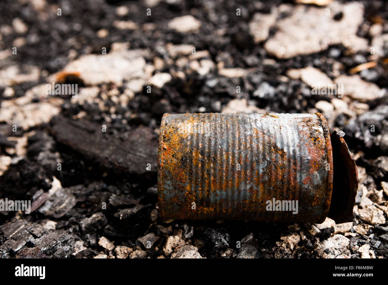 Burned can hi-res stock photography and images - Alamy