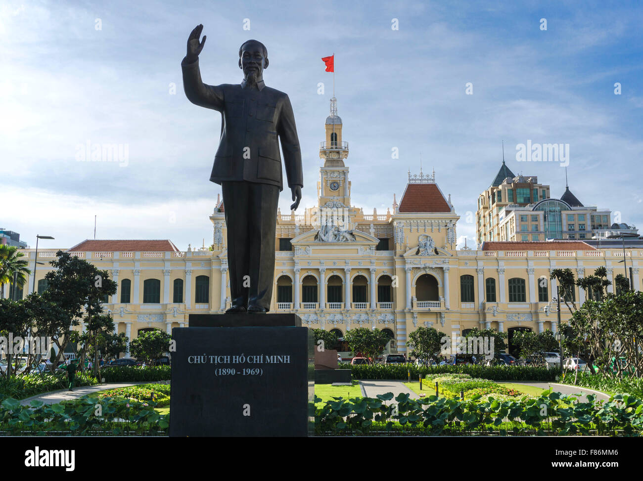 Ho Chi Minh City (Saigon), Vietnam: Newly erected in 2015 statue of Ho ...