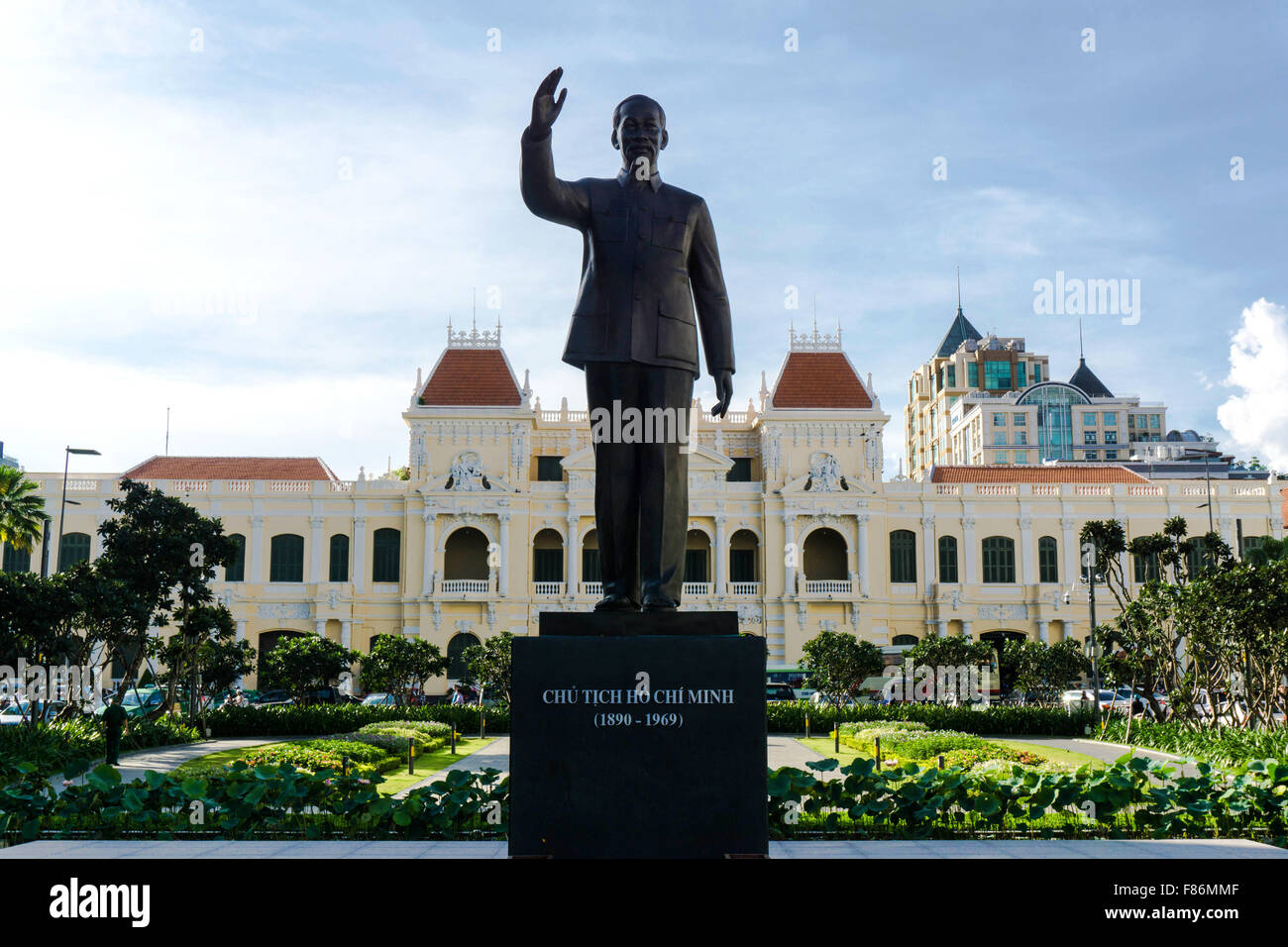 Ho Chi Minh City (Saigon), Vietnam: Newly erected in 2015 statue of Ho ...