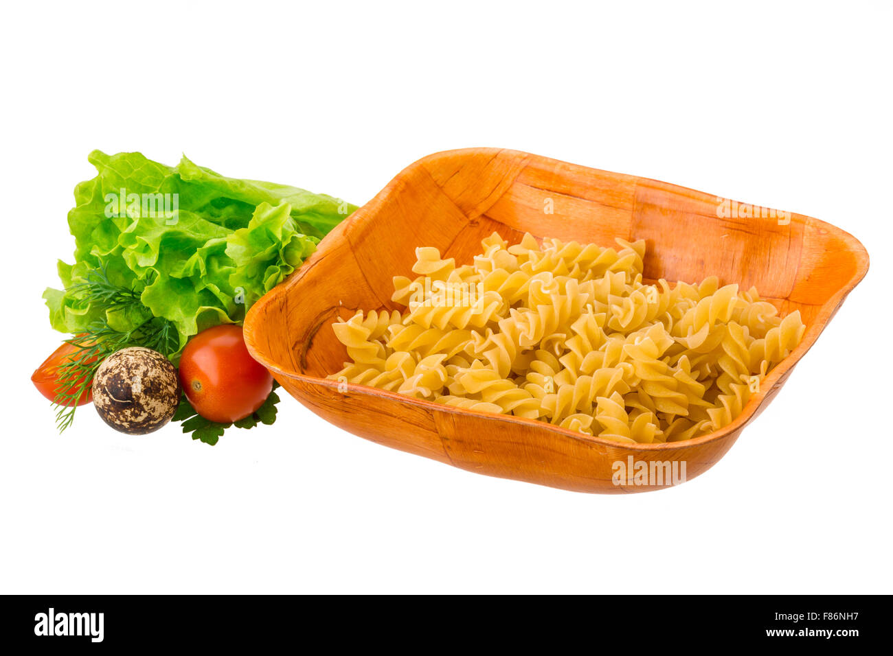 Raw Fusilli pasta Stock Photo - Alamy