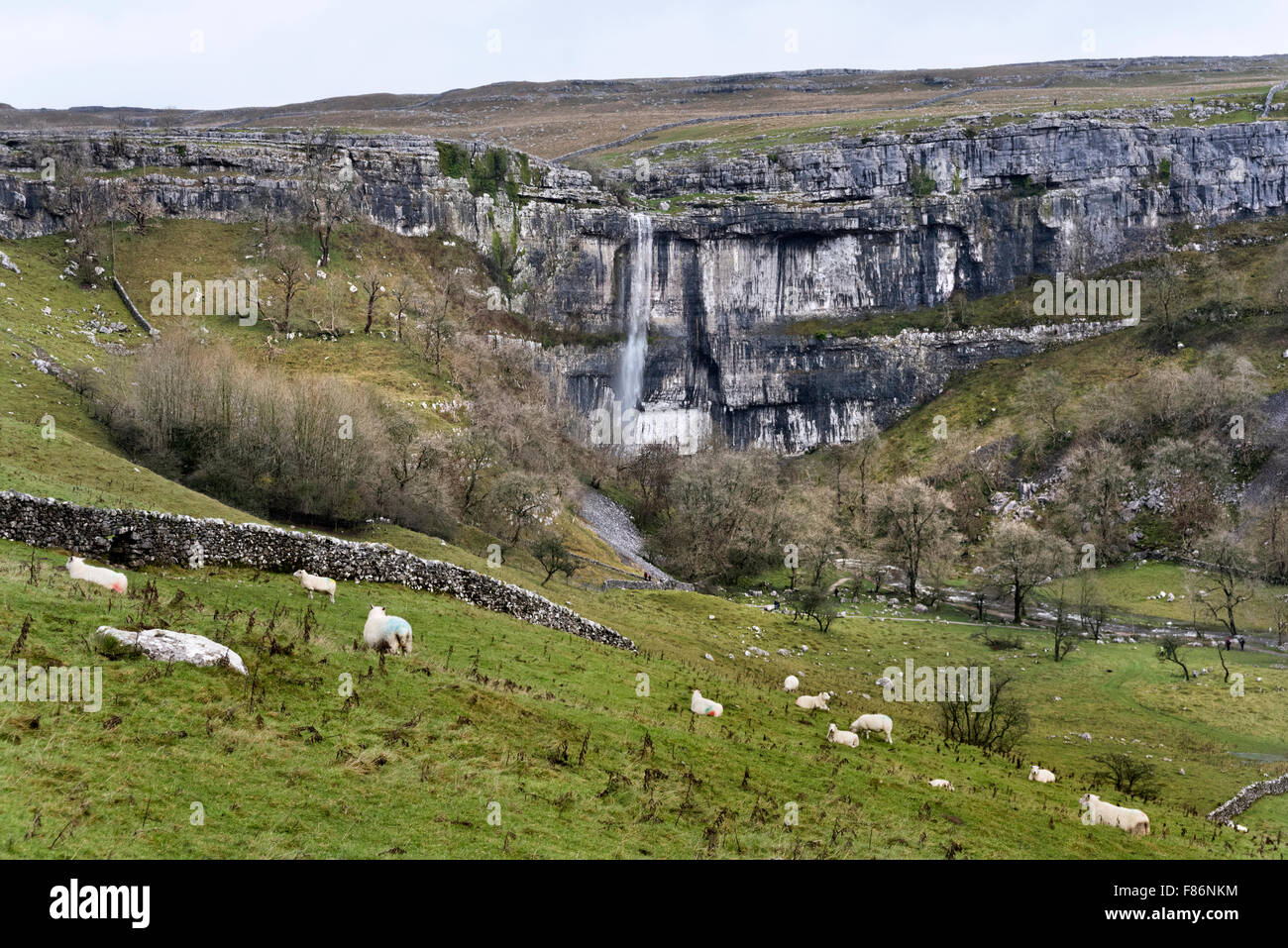 Malham cove waterfall 2015 hi-res stock photography and images - Alamy